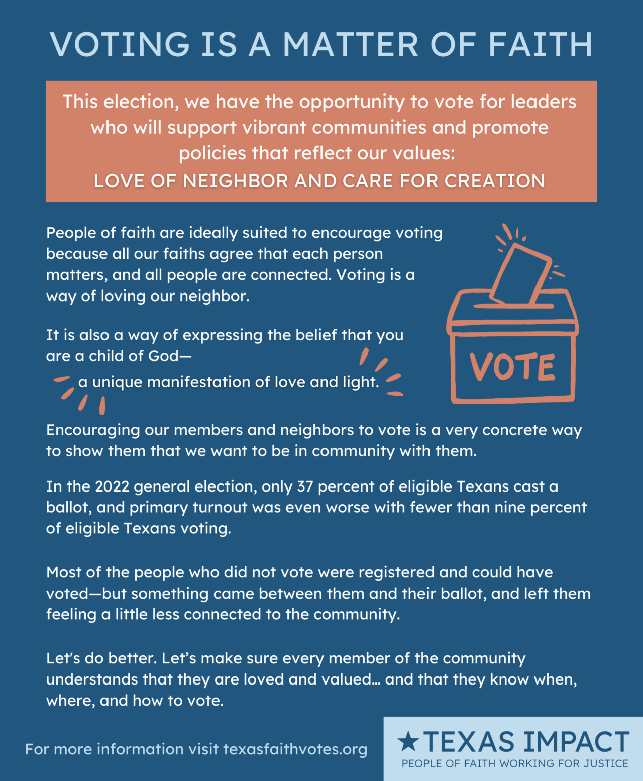 Resources: Voting Bulletin Insert - Texas Impact